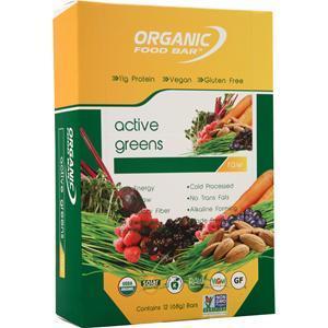 Organic Food Bar Active Greens Raw Bar 12 bars – iShop Nutrition EU