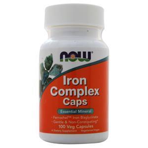 Now Iron Complex Caps 100 vcaps – iShop Nutrition EU